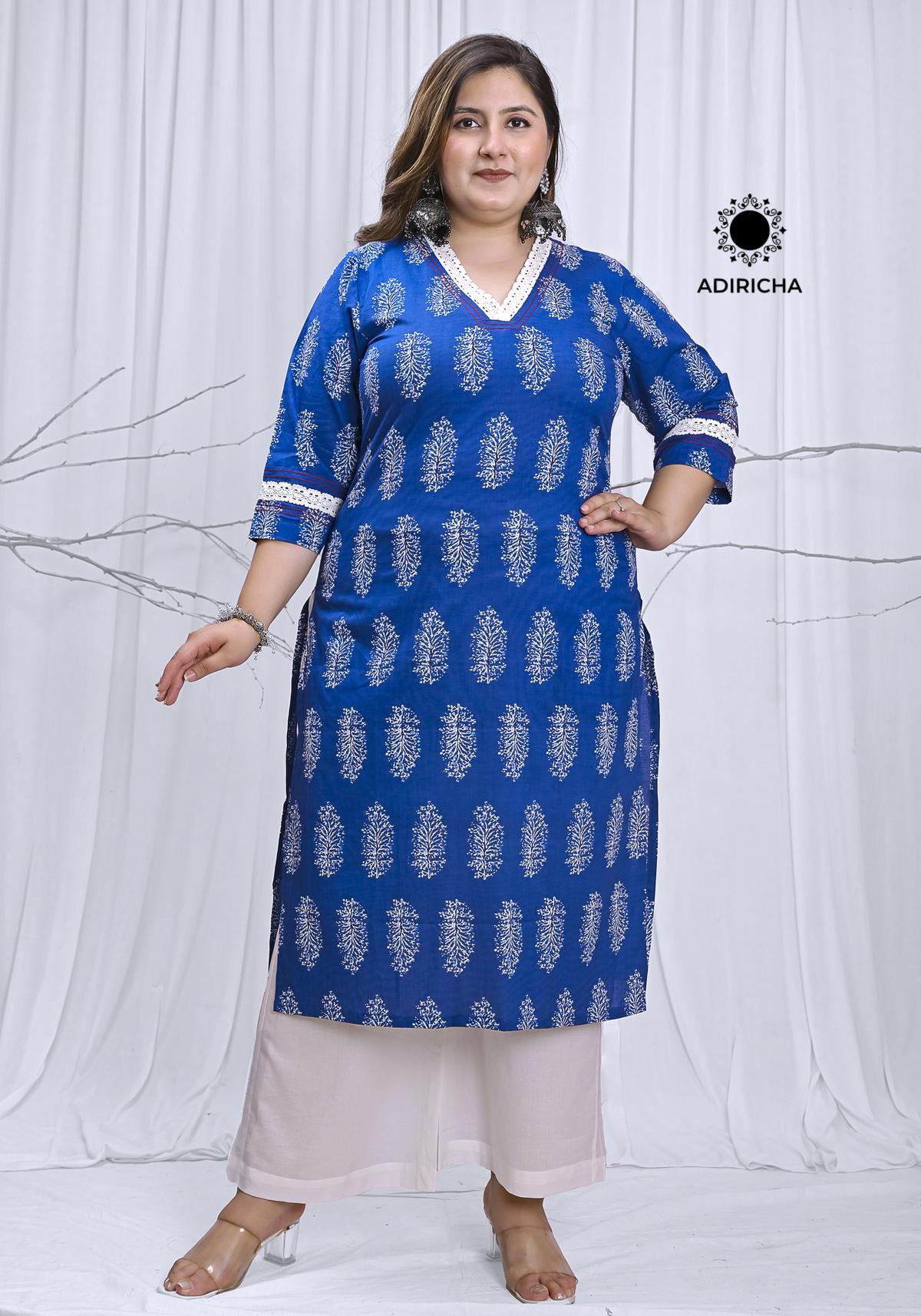 Buy Latest Plus Size Kurtis For Women- AdiRicha